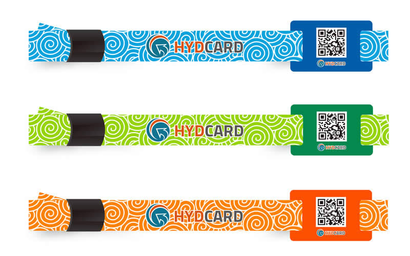 RFID Fabric Wristband for Events - HYDCARD